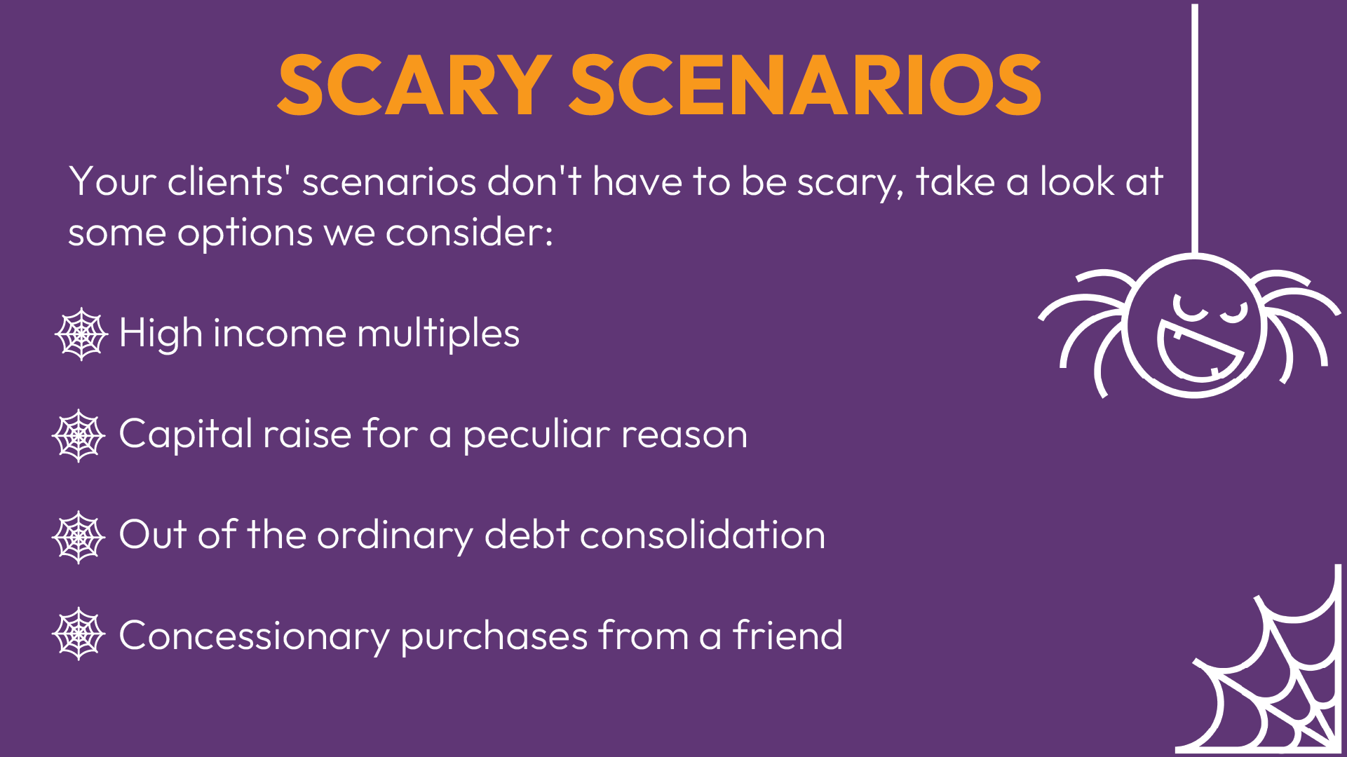 Tricky case solutions - Market Harborough